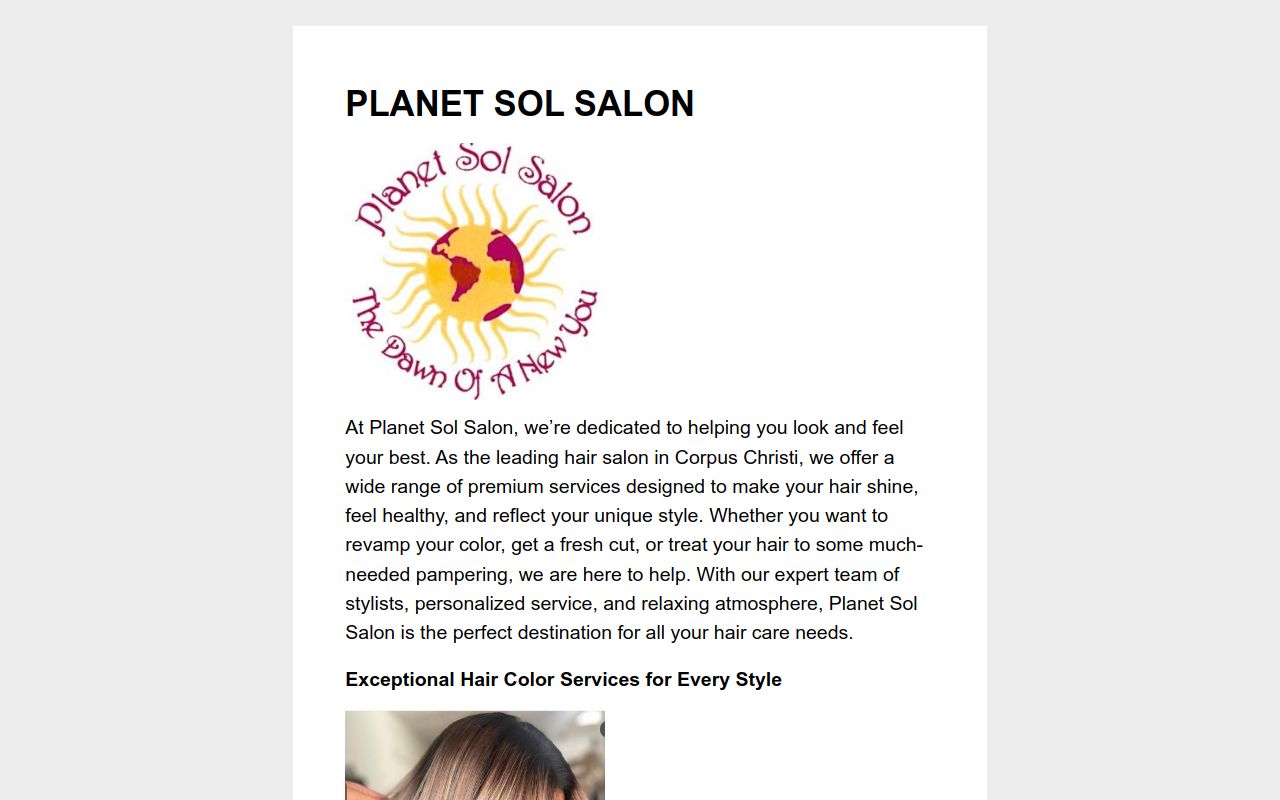 Planet Sol Salon